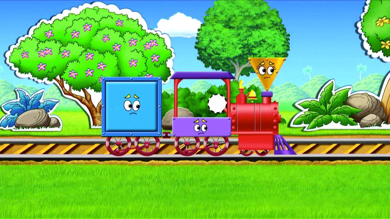 Watch Dora The Explorer Kids Show - Episode 155 The runaway shape train ...